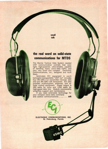 1964 Print Electronic Communications Inc Marine Tactical Data ...