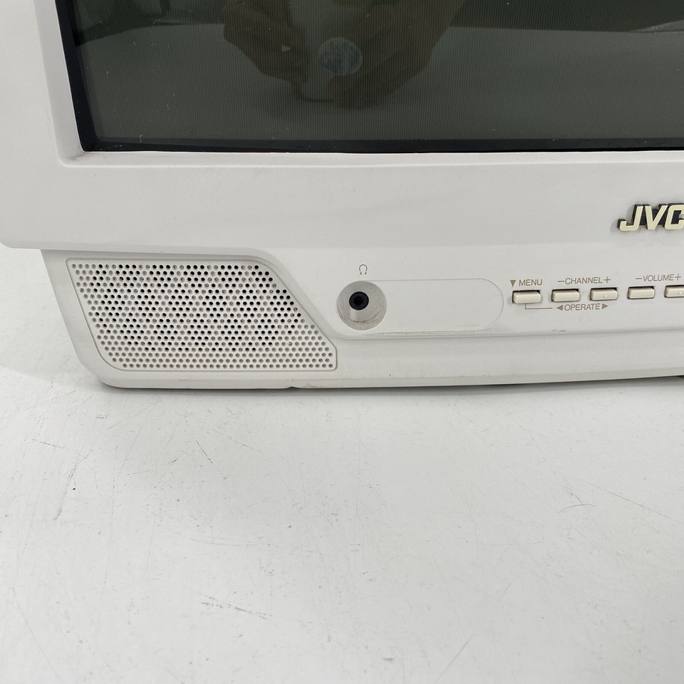 JVC 20" CRT TV AV-20121 - White Retro Gaming TV TESTED | eBay