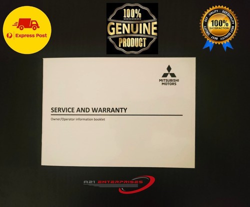 BRAND NEW GENUINE MITSUBISHI LANCER SERVICE LOG BOOK WARRANTY, HANDBOOK ...
