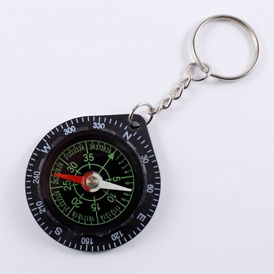 Mini Compass Keychain Portable Hiking Survival Camping Keychain | eBay