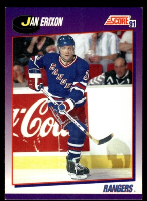 1991-92 Score American #264 Jan Erixon New York Rangers | eBay
