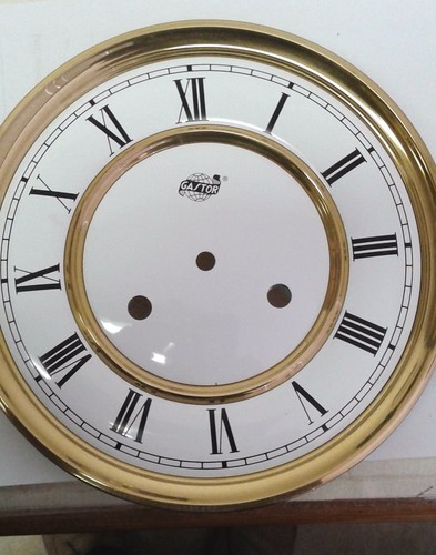 Westminster-Hermle clock dial for 141 mov ,brass vienna regulator style ...