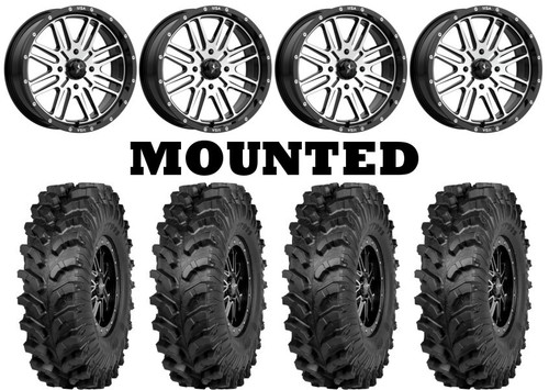Kit 4 ITP MT911 Tires 32x10-15 on MSA M38 Brute Machined Wheels 550 | eBay