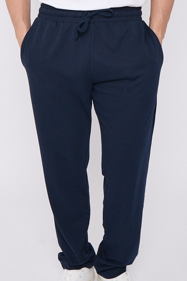 Mens Joggers Straight Jogging Bottoms Cotton Lounge Drawstring Pants ...