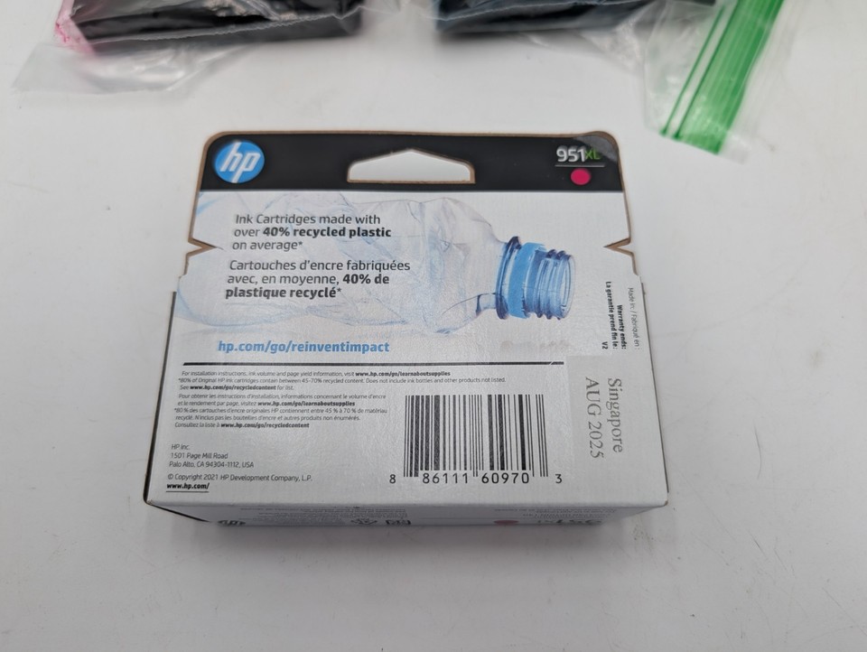 HP 951XL Magnetan Ink Cartridge OEM, Expires August 2025, New + EXTRAS ...