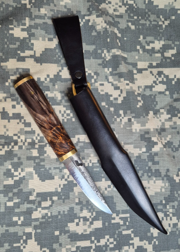 Custom Puukko Messer, Handforged Antti Kuikka blade, handmade in ...