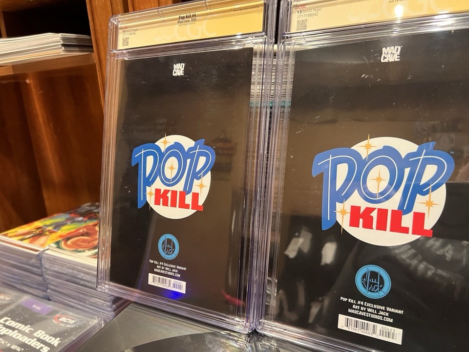 Pop Kill #4 SET CGC SS 9.8 Signed By Will Jack Cover A + B LE Virgin ...
