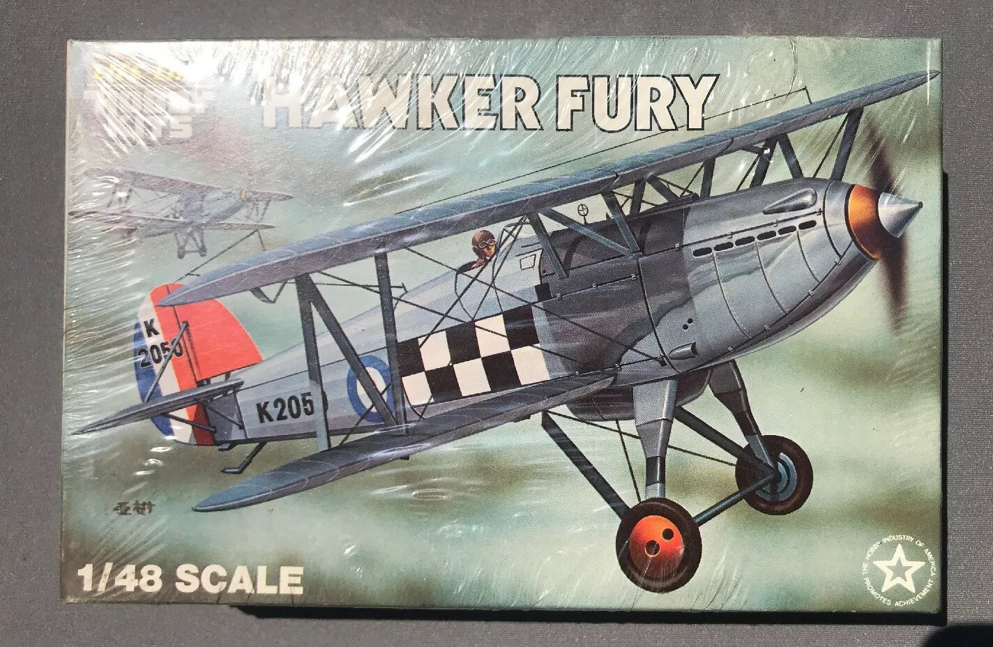 Vintage Life-Like Hobby Kits Hawker Fury Model Scale 1/48 SEALED (F17 ...