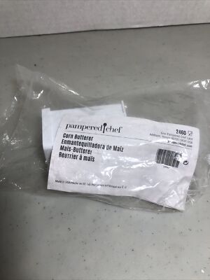 PAMPERED CHEF CORN BUTTERER #2460 Corn Cob Butterer w/plunger Made in ...