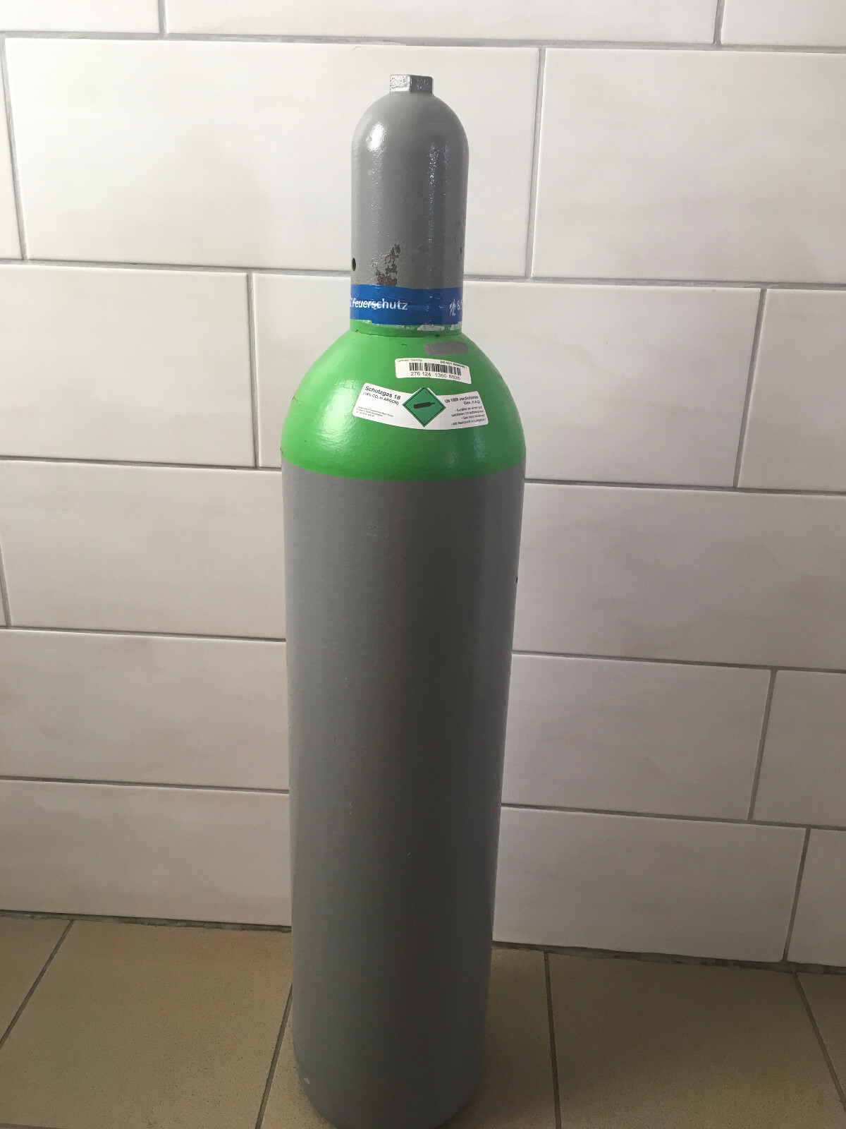 Schutzgas / Mischgas UN1956 18% CO2 in Argon Eigentum gefüllt 20 Liter ...