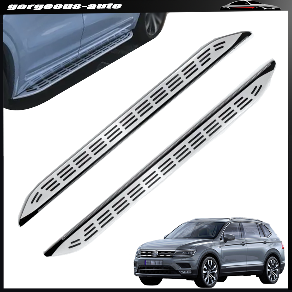 Running Board Side Steps Pedals Nerf Bar Fits for VW Volkswagen Tiguan ...