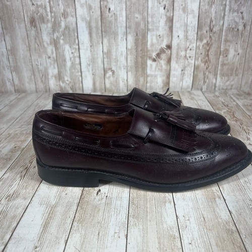 Allen Edmonds Arlington Wingtip Tassel Loafers Brogue Dress Shoes Dark ...