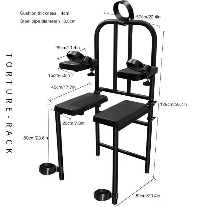 Adjustable BDSM Bondage Chair w/Restraints|Heavy Duty Adult Love Chair ...