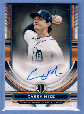 2023 Topps Tribute Casey Mize Auto Autograph Blue #/150 Tigers SP | eBay