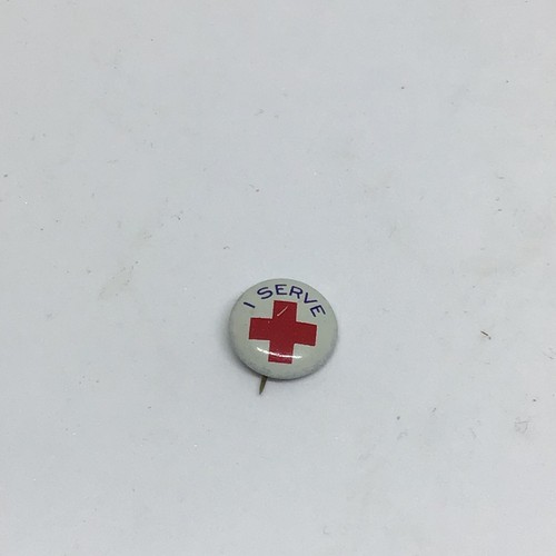 Vintage 1940’s WW2 Geraghty & Co. Red Cross “I Serve” Small Pin *RARE ...