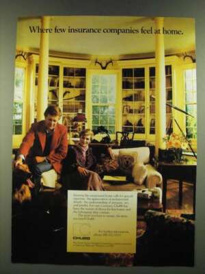 1986 Chubb Insurance Ad - Where Few Insurance Companies Feel At Home | eBay