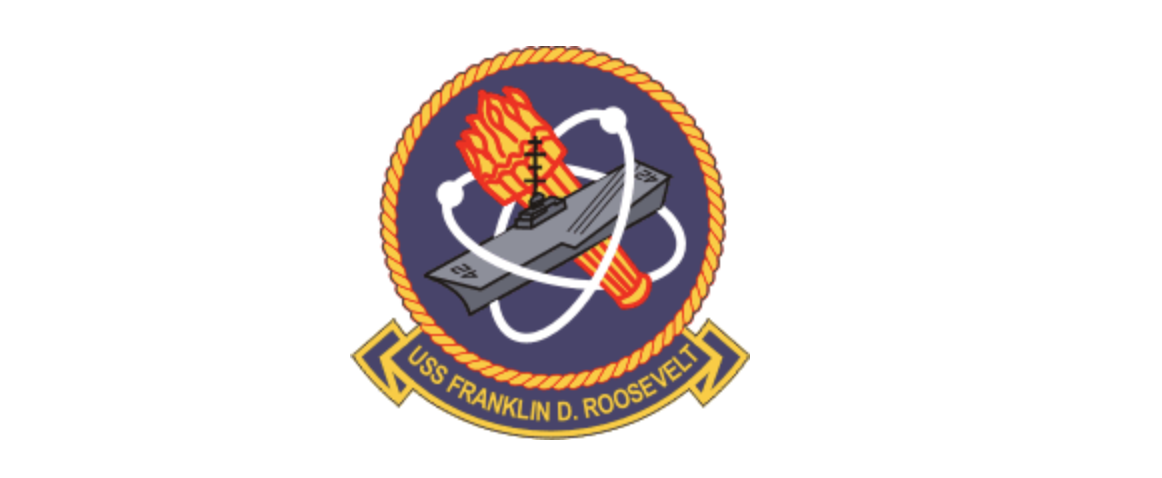 4" us navy cv-42 uss franklin d roosevelt bumper sticker decal usa made ...