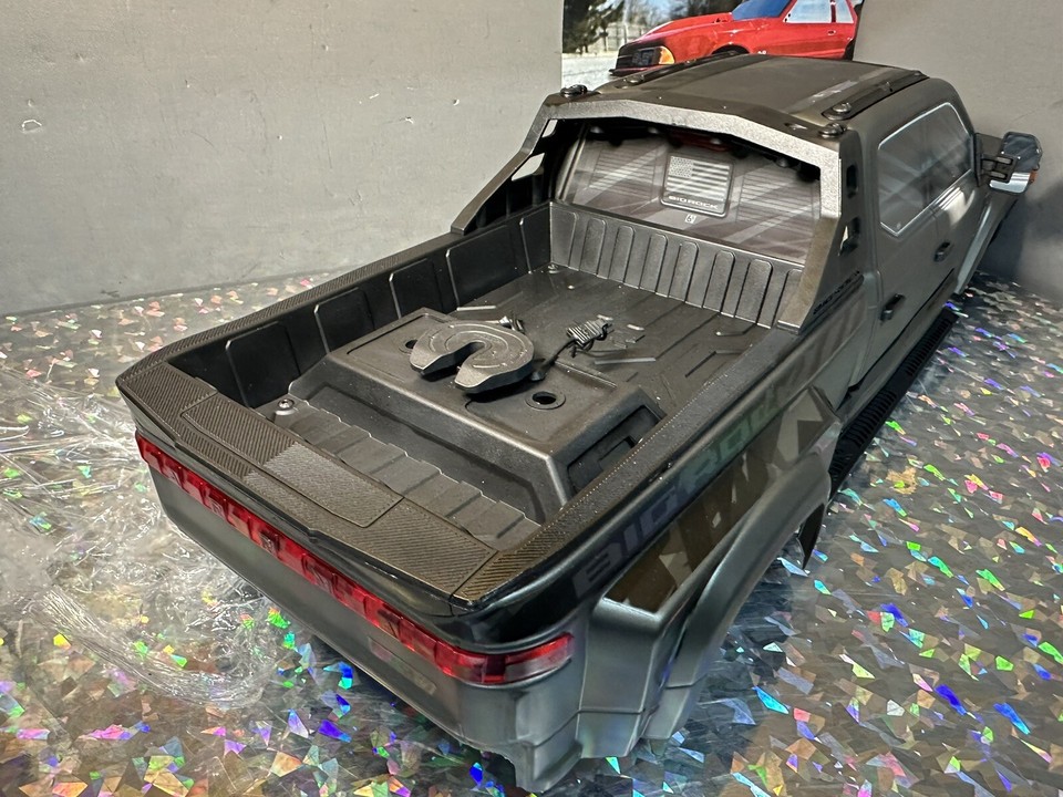 Arrma BIG ROCK 6S COMPLETE BODY Gunmetal Gray painted w/ accessories ...