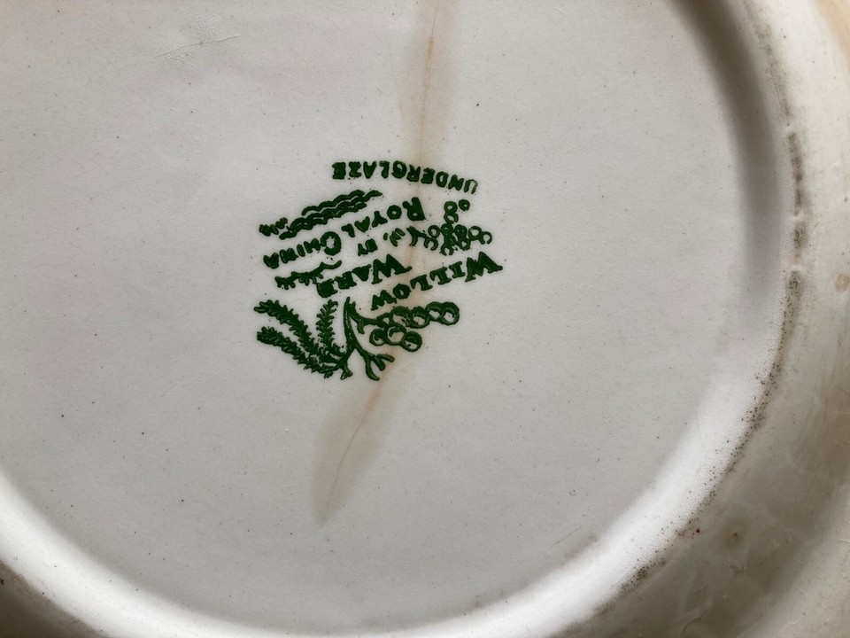 Willow Ward by Royal China 9in blue plate | eBay