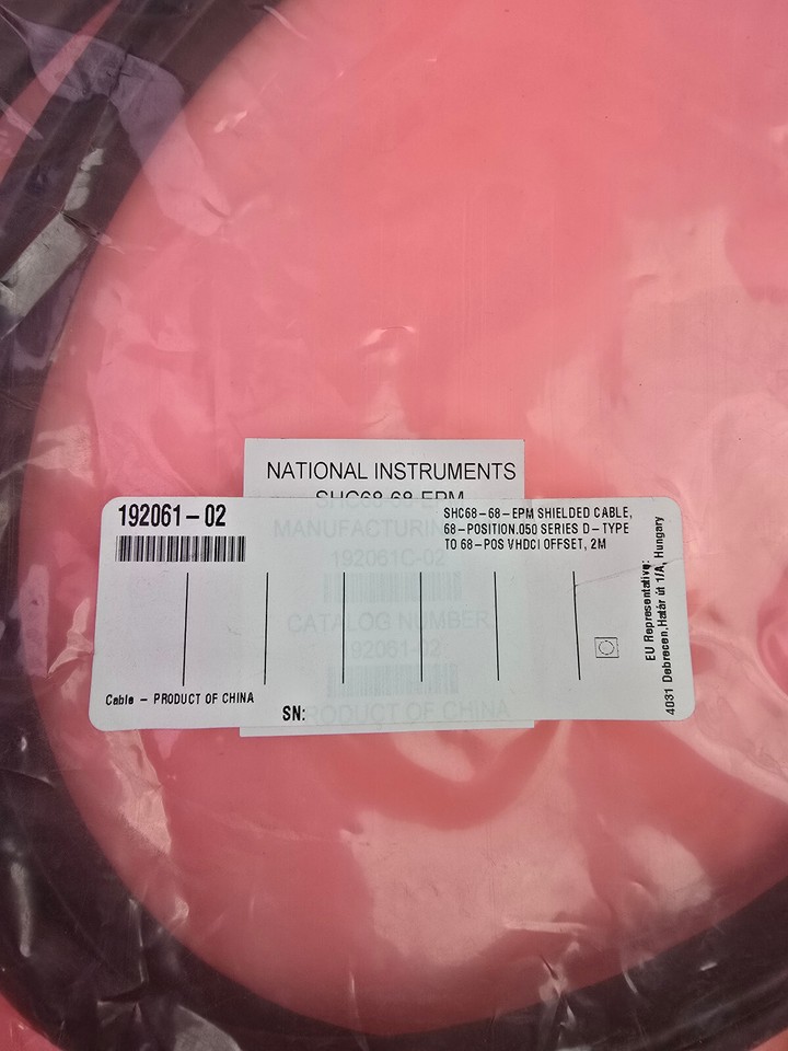 National Instruments 192061-02 – SHC68-68-EPM Cable For PXI Digital ...