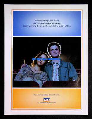 Visa Credit Card 2003 Movie Theater Trade Print Magazine Ad Poster ...