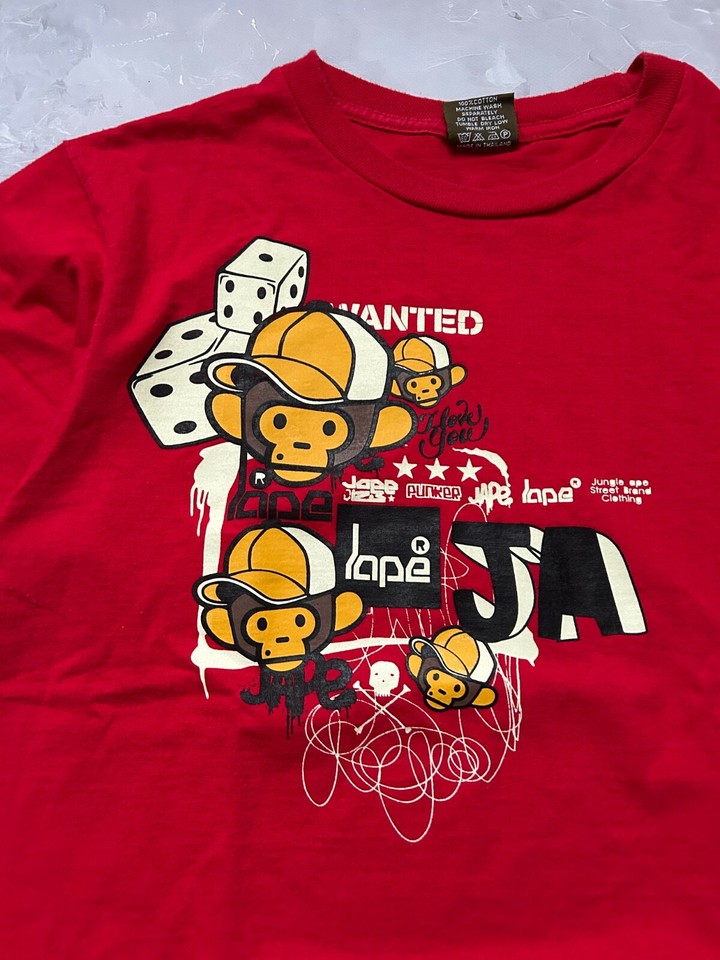 Vintage Jungle Ape JAPE Monkey Bape Logo Tee | eBay