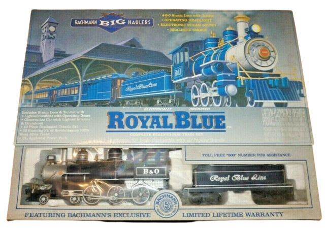 Bachmann 90016 Big Haulers Royal Blue G Scale Electric Model Railroad ...