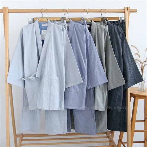 Man Women Couples Japanese Traditional Robes Sets Pyjamas Hanfu Tang ...