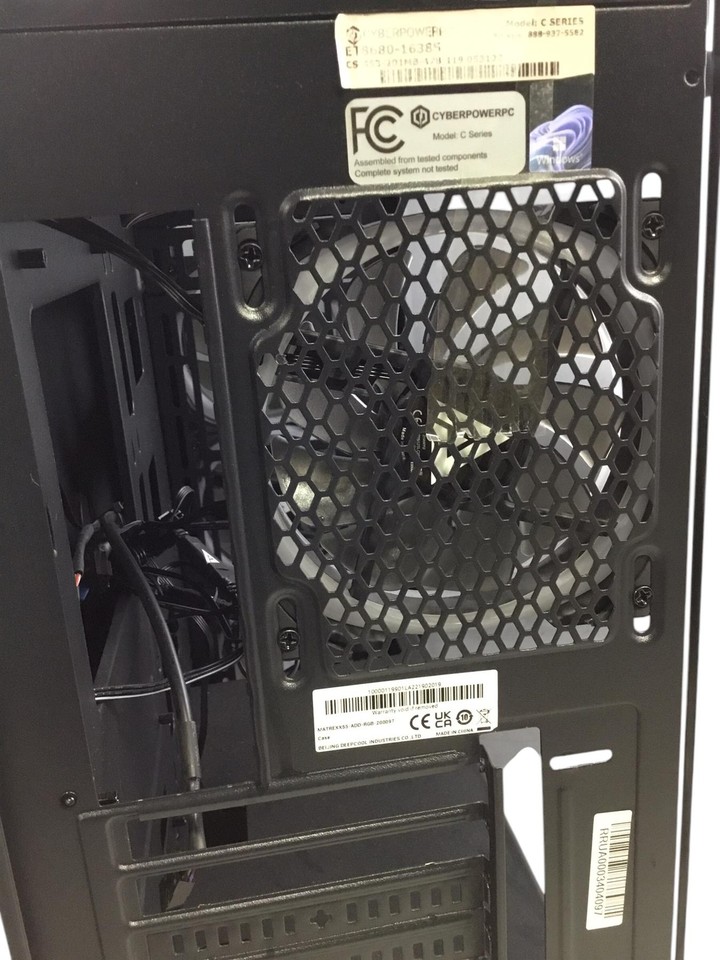Cyberpower PC C Series Computer Case, w/Fans, Black & Glass ET8680 ...