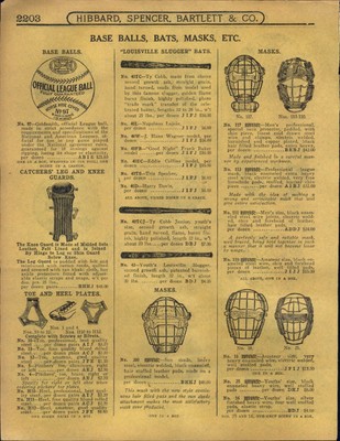 1915 PAPER AD Vintage Antique Baseball Louisville Slugger Bat Catcher ...