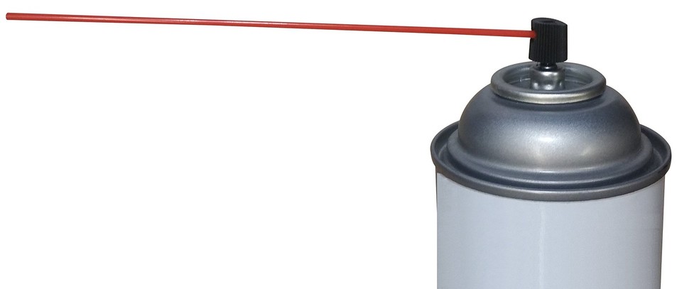 (100 Pack) 6" Aerosol Spray Can Red Plastic Straws - Tip Extension ...