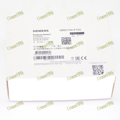 ONE New In Box QBE2104-P10U SIEMENS Pressure Sensor In Box 1 Year ...