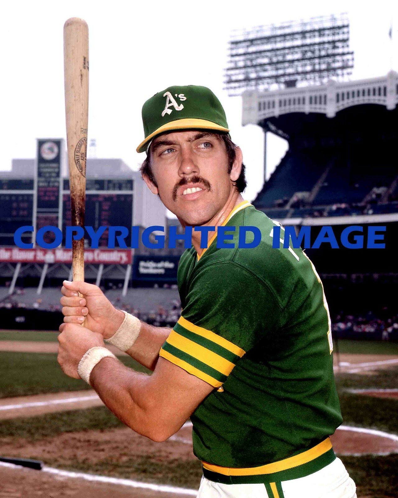 Ray Fosse Oakland A's 1973-75 Yankee Stadium TOPPS 1973 Color 8x10 C | eBay