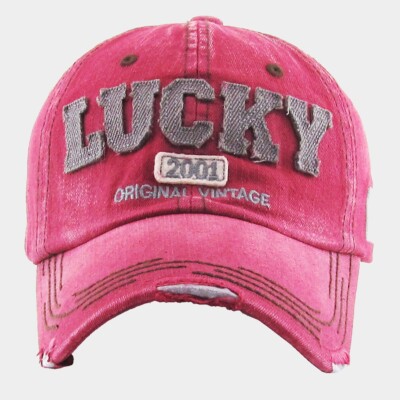 Vintage Distressed Baseball Cap for Men and Women Adjustable Red ...