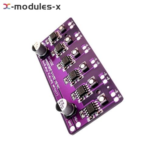 DC 5V 1A Lithium Battery Charging Module Supports 6 Groups of Battery ...