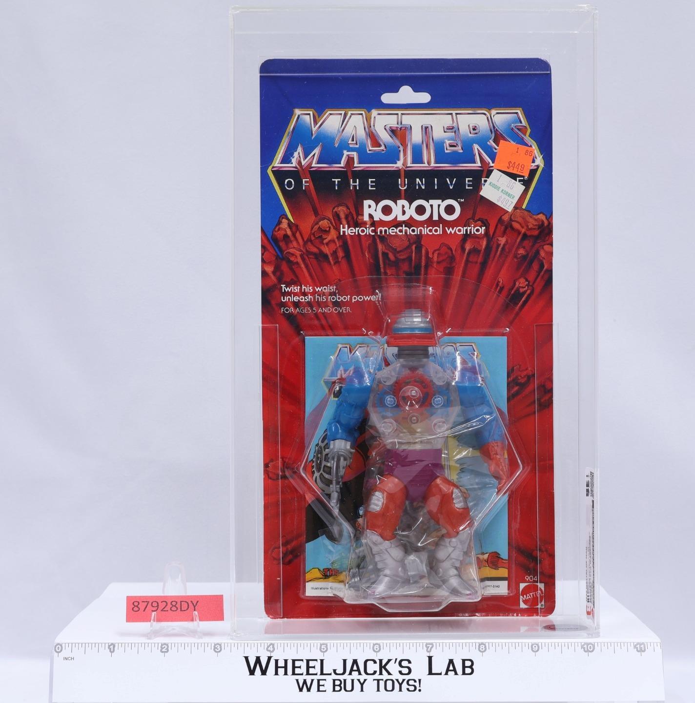 Roboto CAS GRADED 75+ 75/85/85 He-man Masters of the Universe MOTU 12 ...