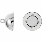 Silver Magnetic Ball Chain Clasp 14k Gold Finish High Polish Best ...