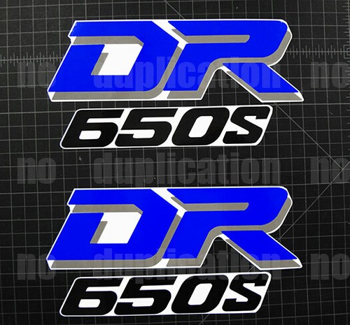 1990 suzuki DR 650s tank 4pc 90' aufkleber decal sticker graphics ...