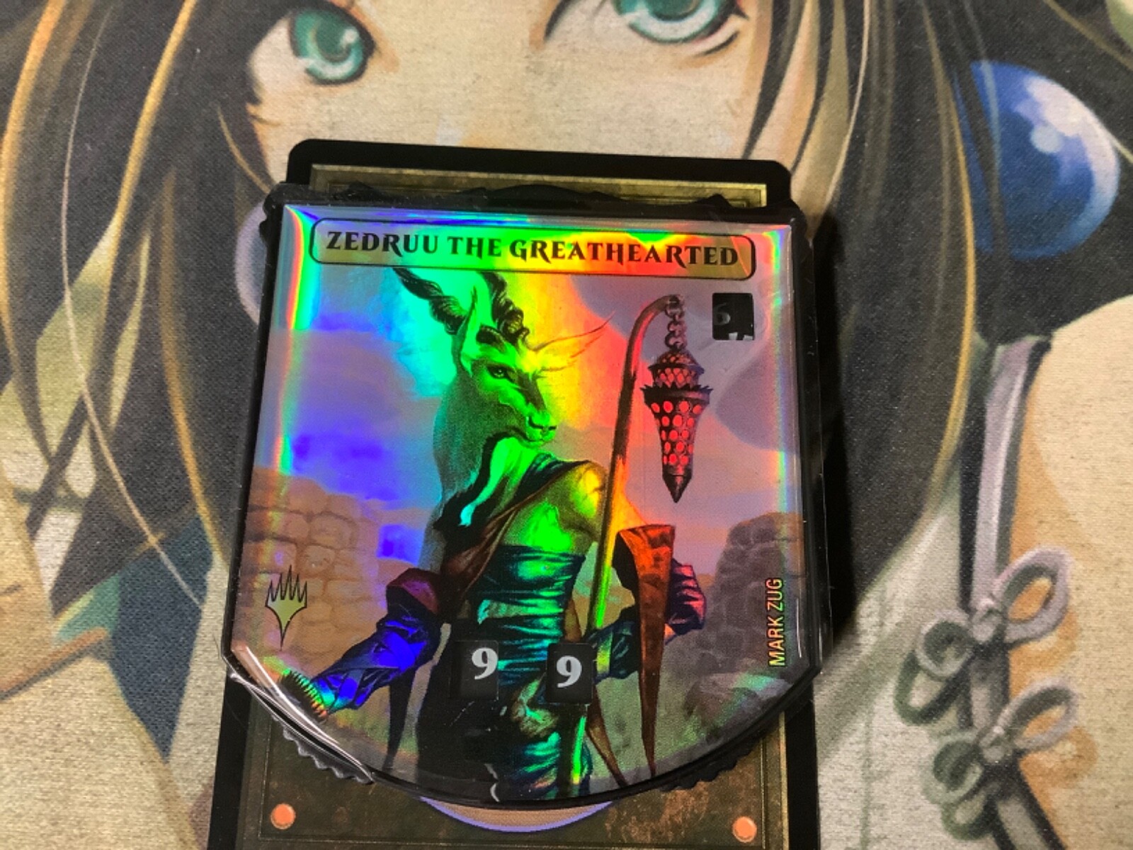 1x FOIL Zedruu the Greathearted Legendary Relic Token Life Counter ...