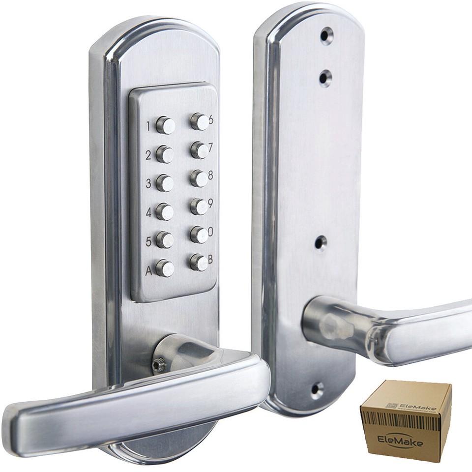 Full Size All-Weather Mechanical Keyless Door Lock Code Keypad Entry ...