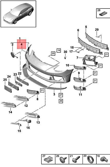 Genuine PORSCHE Panamera 971 Cover Right primed 971807754G2X | eBay
