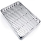 Extra Large Baking Sheet And Rack Set Stainless Steel Cookie Sheet ...