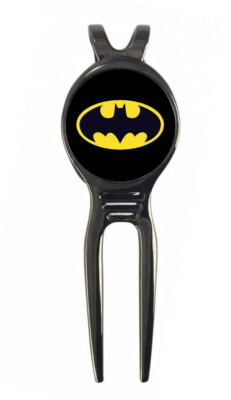 Batman Golf Ball Marker + Black Gunmetal Divot Tool DC Comics | eBay