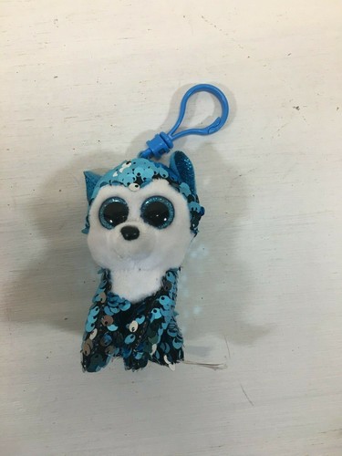 Ty Beanie Boos Slush The Husky Dog Key Clip Keychain Plush Gift EUC | eBay