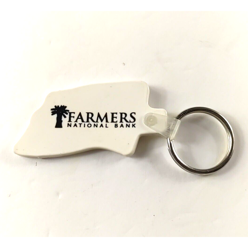 Farmers National Bank Flag Vintage Rubber Keychain | eBay