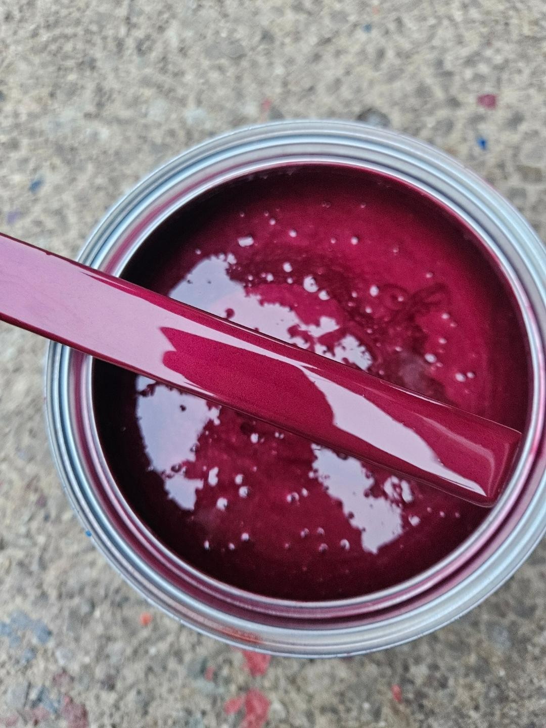 Old School Acryllic Enamel 1 Gallon - Burgundy Red Metallic color Car ...