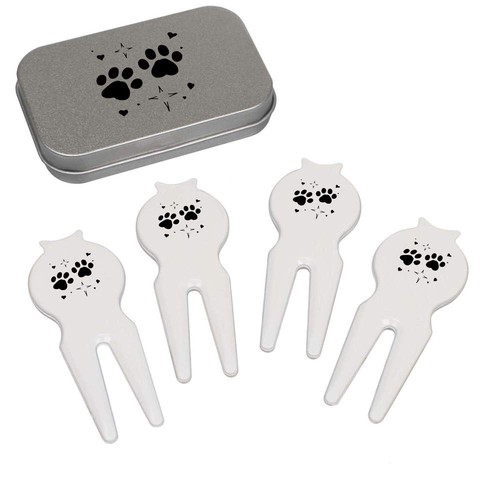 'Paw Prints' Golf Divot Tool / Repair Fork Gift Set (GO00067059) | eBay UK