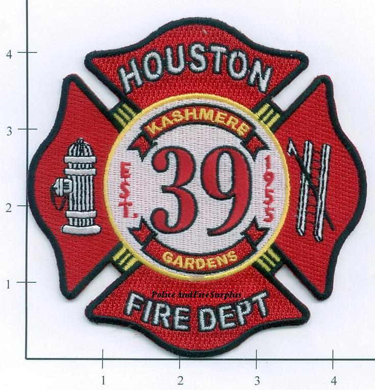 Texas - Houston Station 39 TX Fire Dept Patch - Kashmere Gardens | eBay