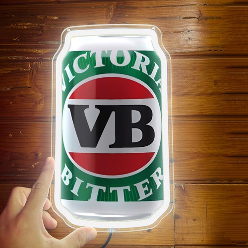 Vb Victoria Bitter Beer Can Neon Sign For Gift Store Club Wall Decor 12 ...