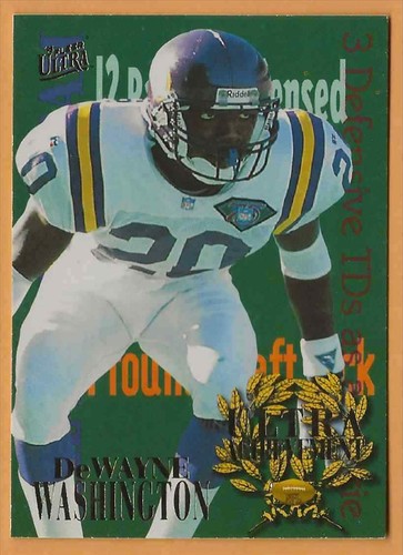 1995 Ultra Dewayne Washington Achievements Minnesota Vikings 9 | eBay